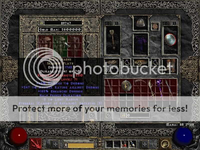 Eth Upped Black Hades Armor - Topic - d2jsp